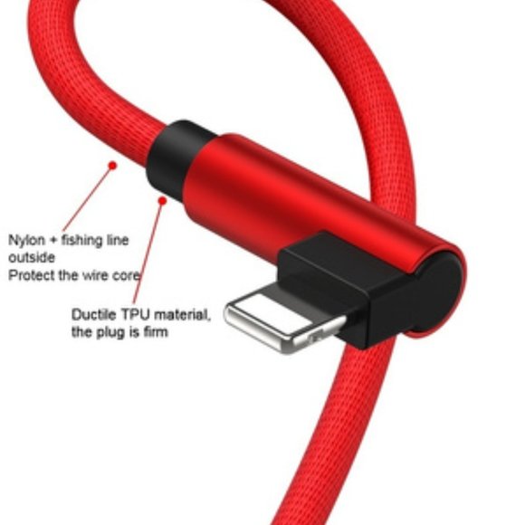 Cell Phones & Accessories | 9 Degrees Iphone Ipad Charger 12m Long Red ...